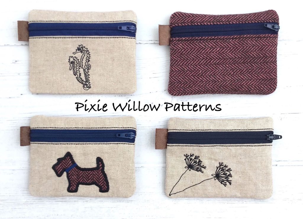 4 x ITH Purse Patterns for 5×7 hoops – Pixie Willow Patterns