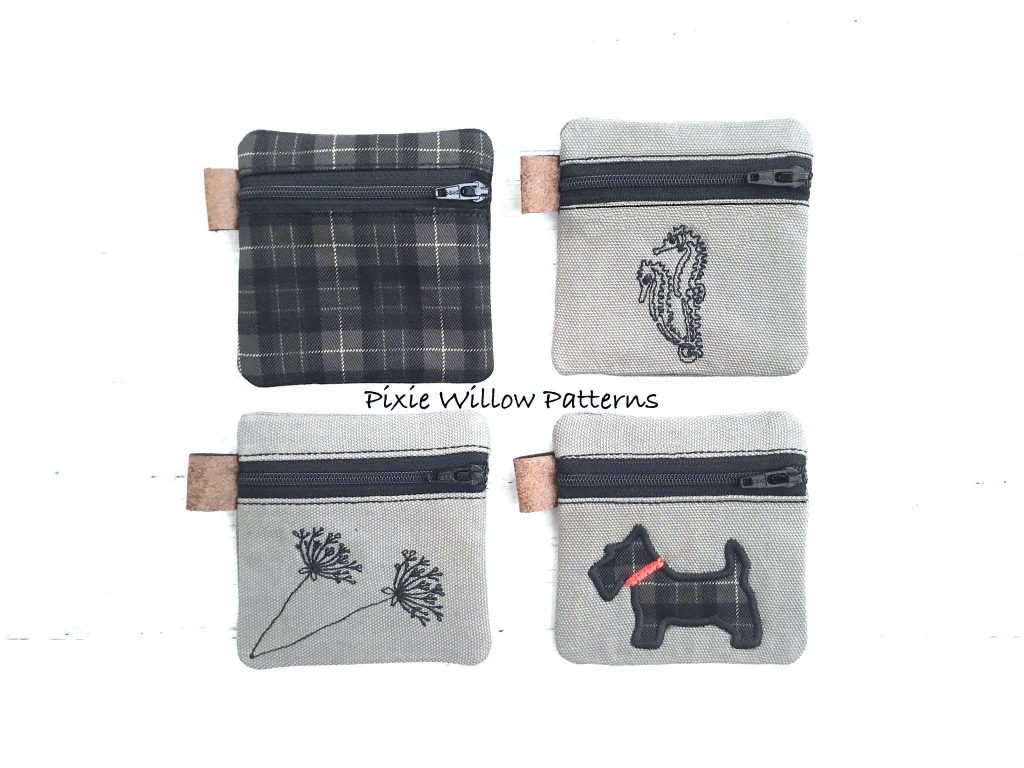 FOUR 4×4 ITH, lined Purses – Pixie Willow Patterns