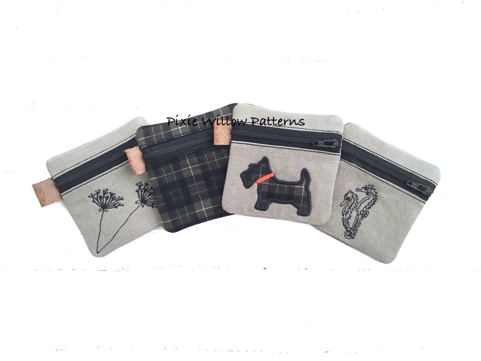 FOUR 4×4 ITH, lined Purses – Pixie Willow Patterns