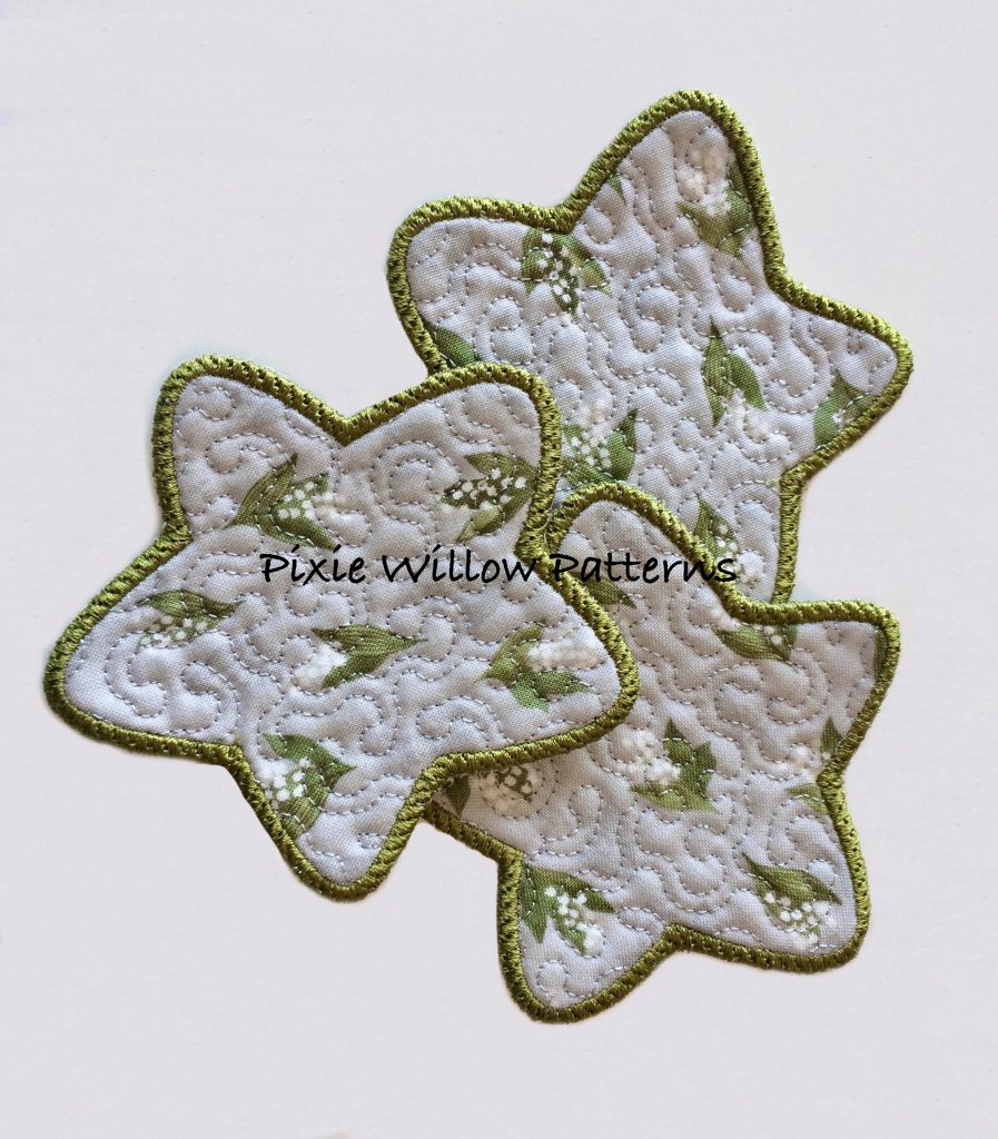 ITH bag and 4x Reusable Make up Pad / Exfoliator Pattern Bundle. In the hoop project by Pixie ...