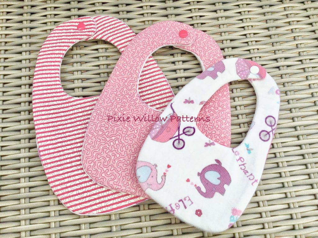 ITH Baby Bib pattern, Stipple quilted baby bib design,For 6×10, 7.9 x ...