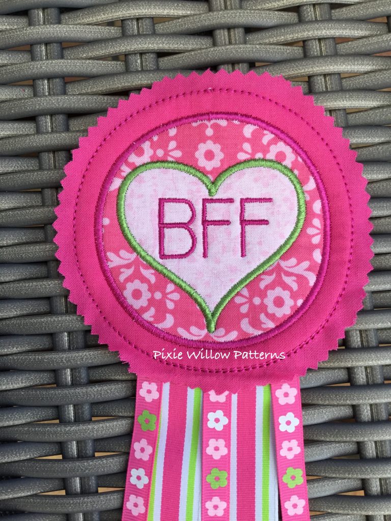 ITH 2 BFF Rosettes, for 4×4 Hoop. Perfect gift set for Best Friends ...