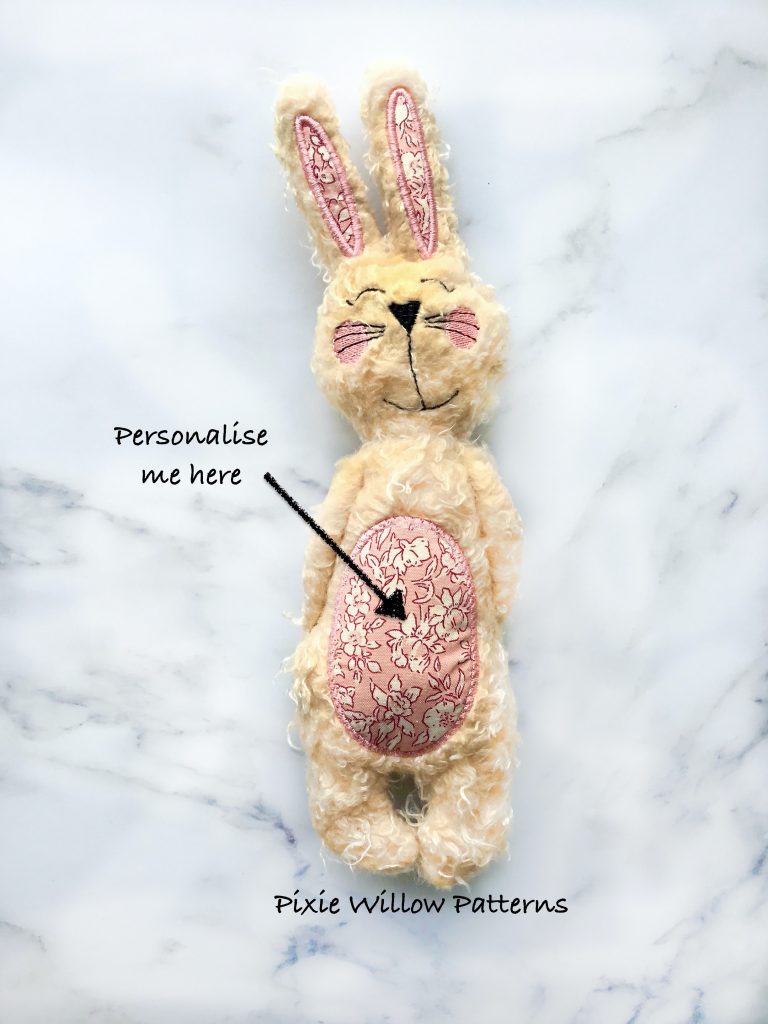 Simple ITH Bunny Rabbit Stuffie for 6×10, 7.9×11 and 8×12 Hoops – Pixie ...