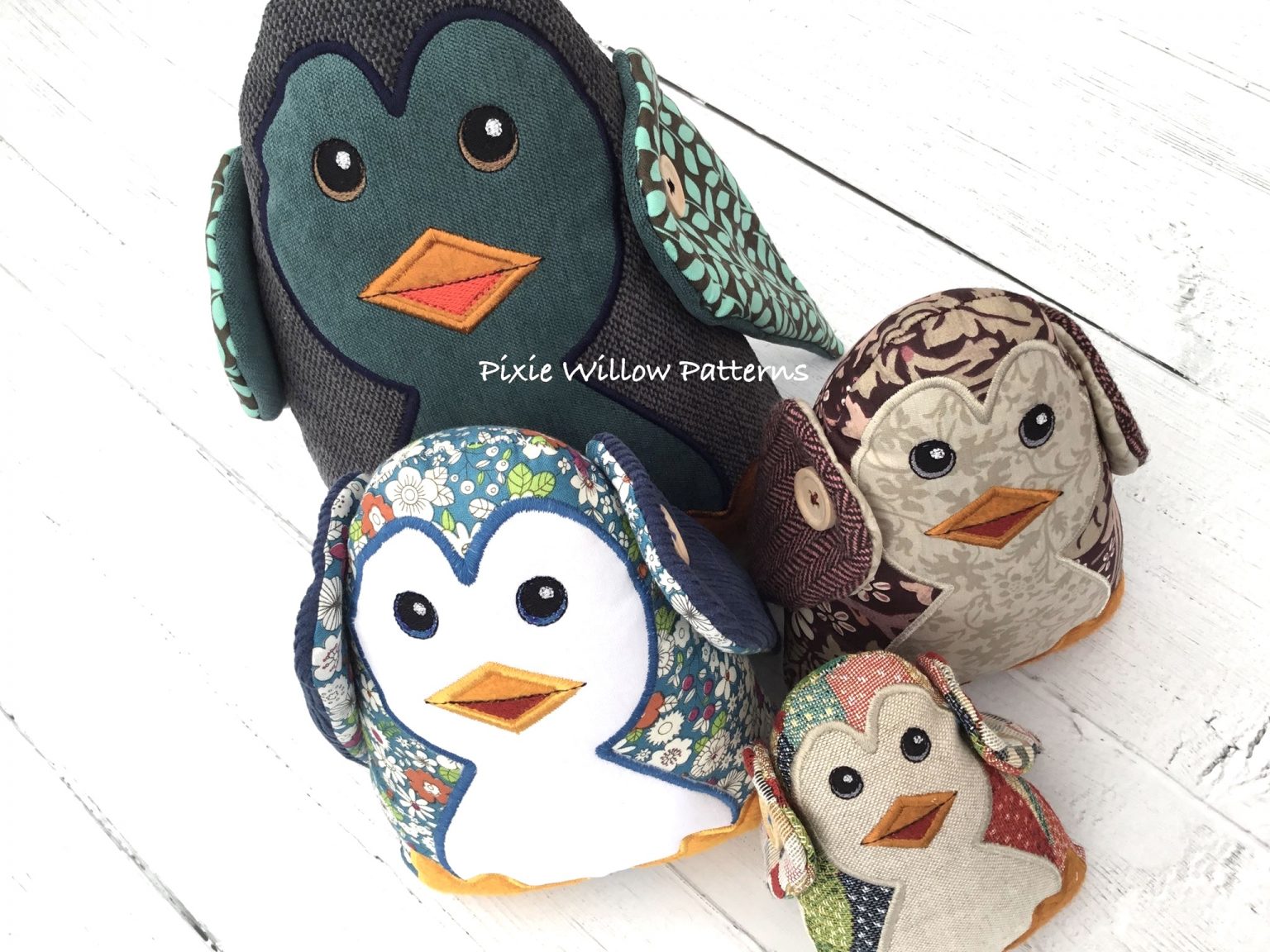 ITH Penguin Stuffie (1). In the hoop Penguin Stuffie pattern 5×7, 6×10 ...