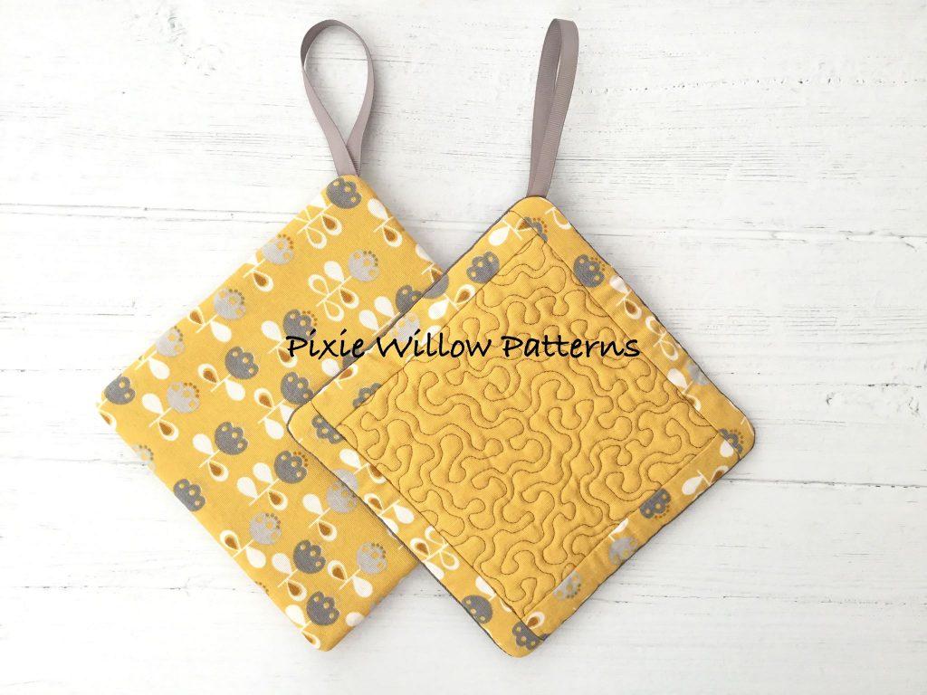 Set of 3 Pot holders with different stipple designs with YOU TUBE ...