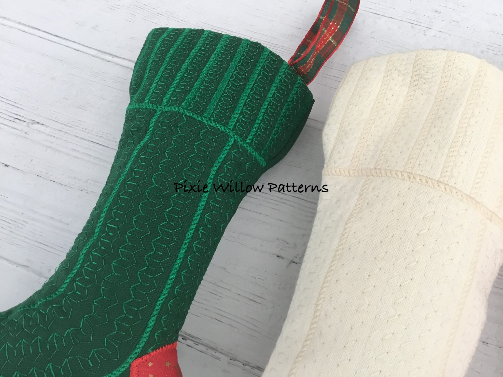 ITH Christmas Stocking. Machine embroidery pattern. Christmas stocking ...