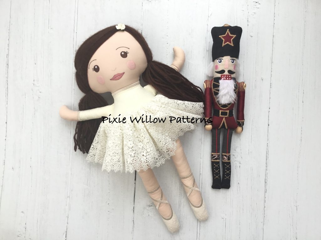 ITH Double Sided Doll pattern. Machine embroidery pattern for one doll ...