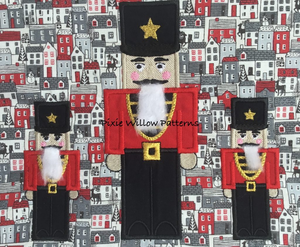 ITH Nutcracker Applique. Machine embroidery pattern for 4×4 and 5×7 ...