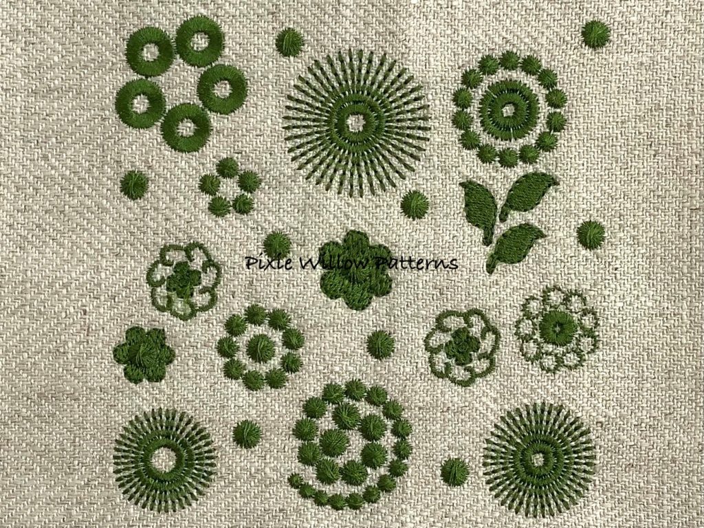 5×5 Circle block panel. Set of 2 Machine embroidery patterns for 5×5 ...