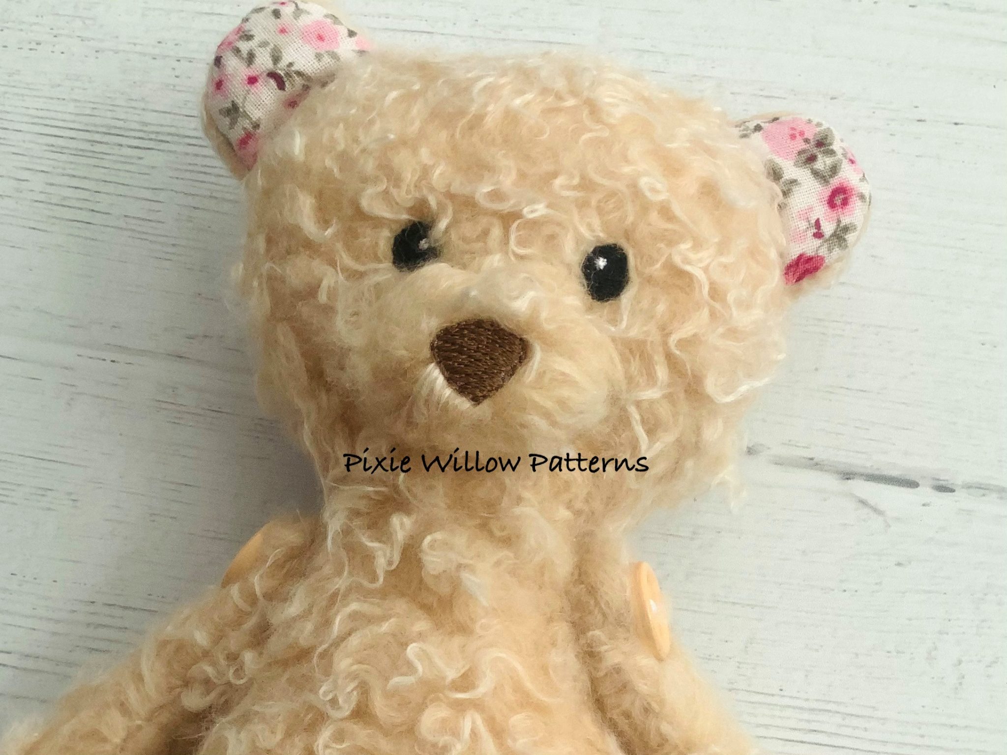 ITH Teddy Bear Stuffie. In the hoop Teddy. Machine embroidery pattern ...