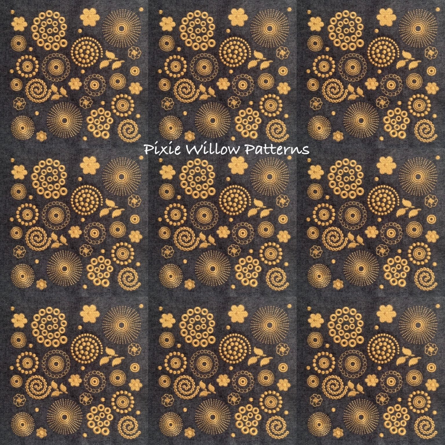 8×8 Circle block panel. Set of 2 Machine embroidery patterns for 8×8 ...