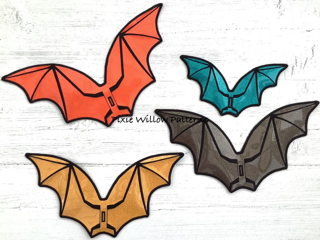 ITH Bat Wings pattern. Machine embroidery Halloween design for 5×7, 6× ...