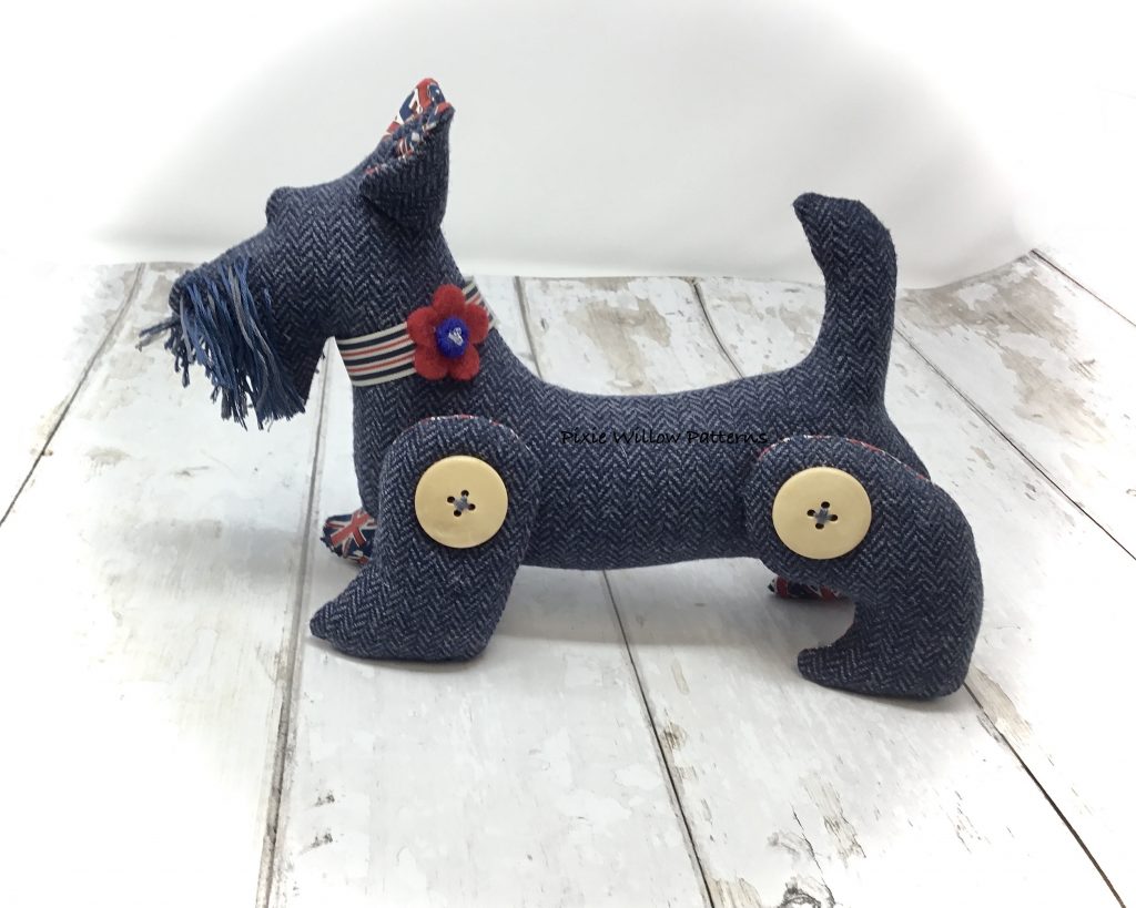 ITH Scottie Dog stuffie pattern. In the hoop Scottie Dog machine ...