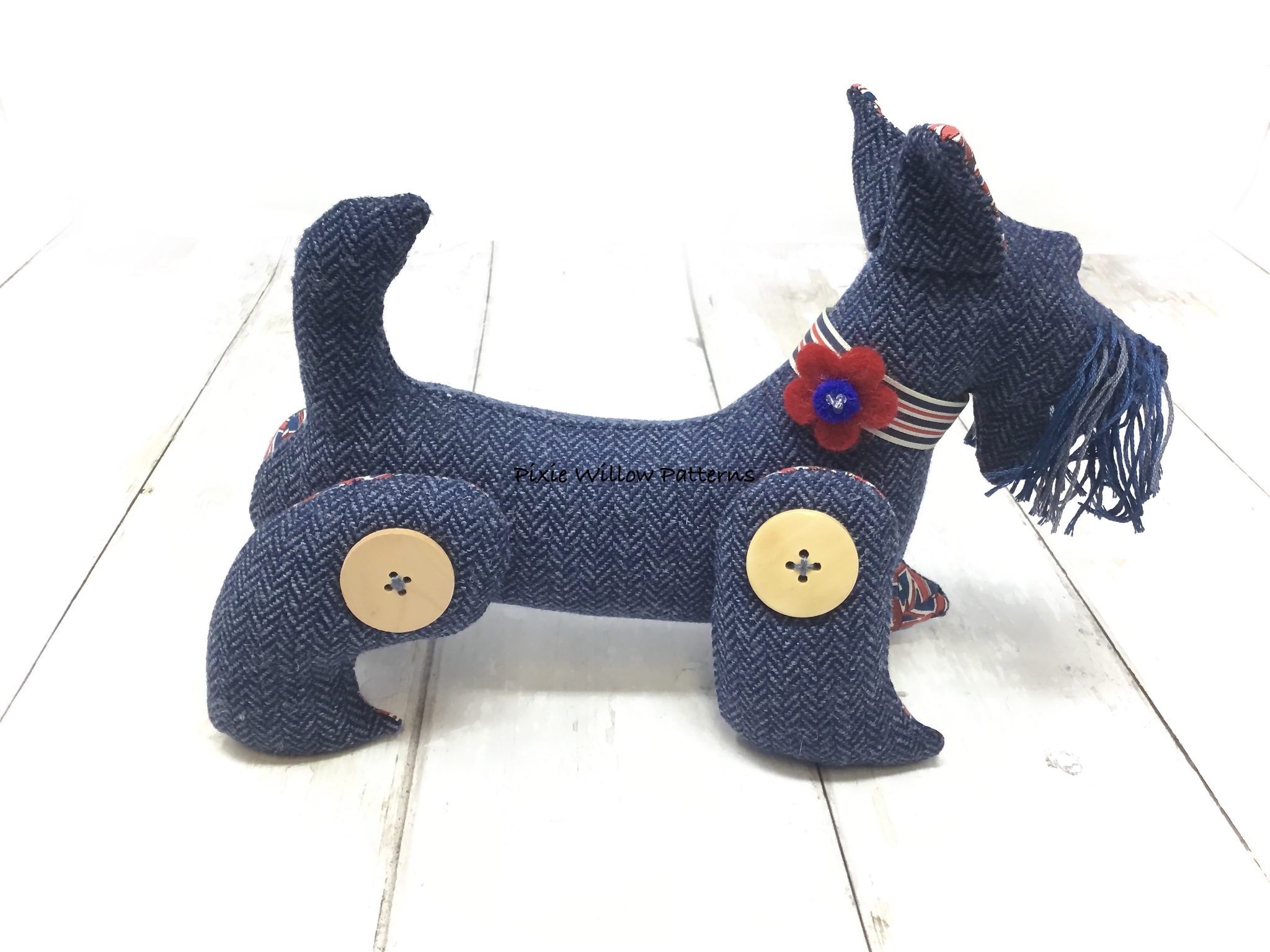 ITH Scottie Dog stuffie pattern. In the hoop Scottie Dog machine ...