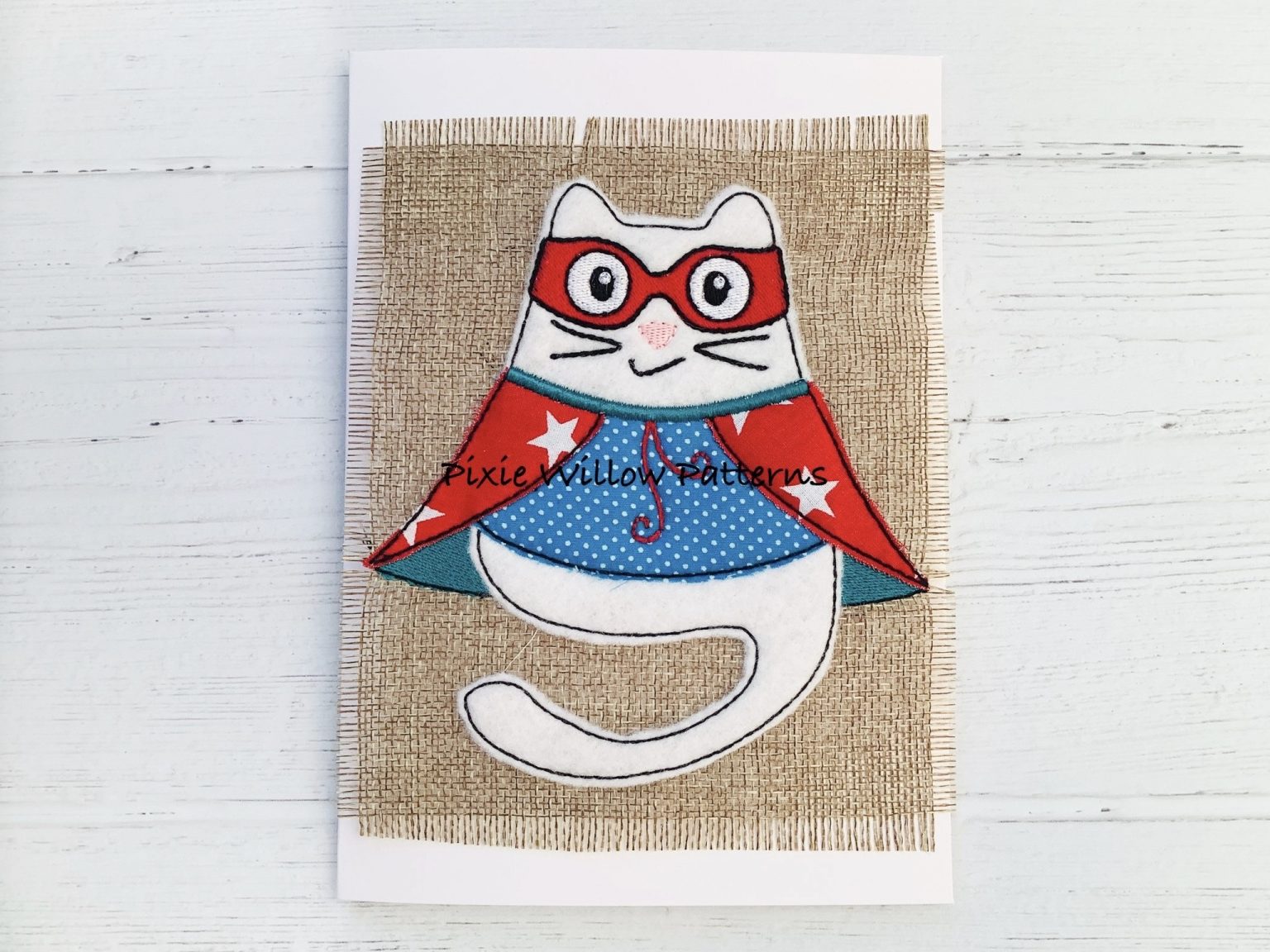 Super Hero Cat Applique patterns. Set of 3 super cat machine embroidery ...