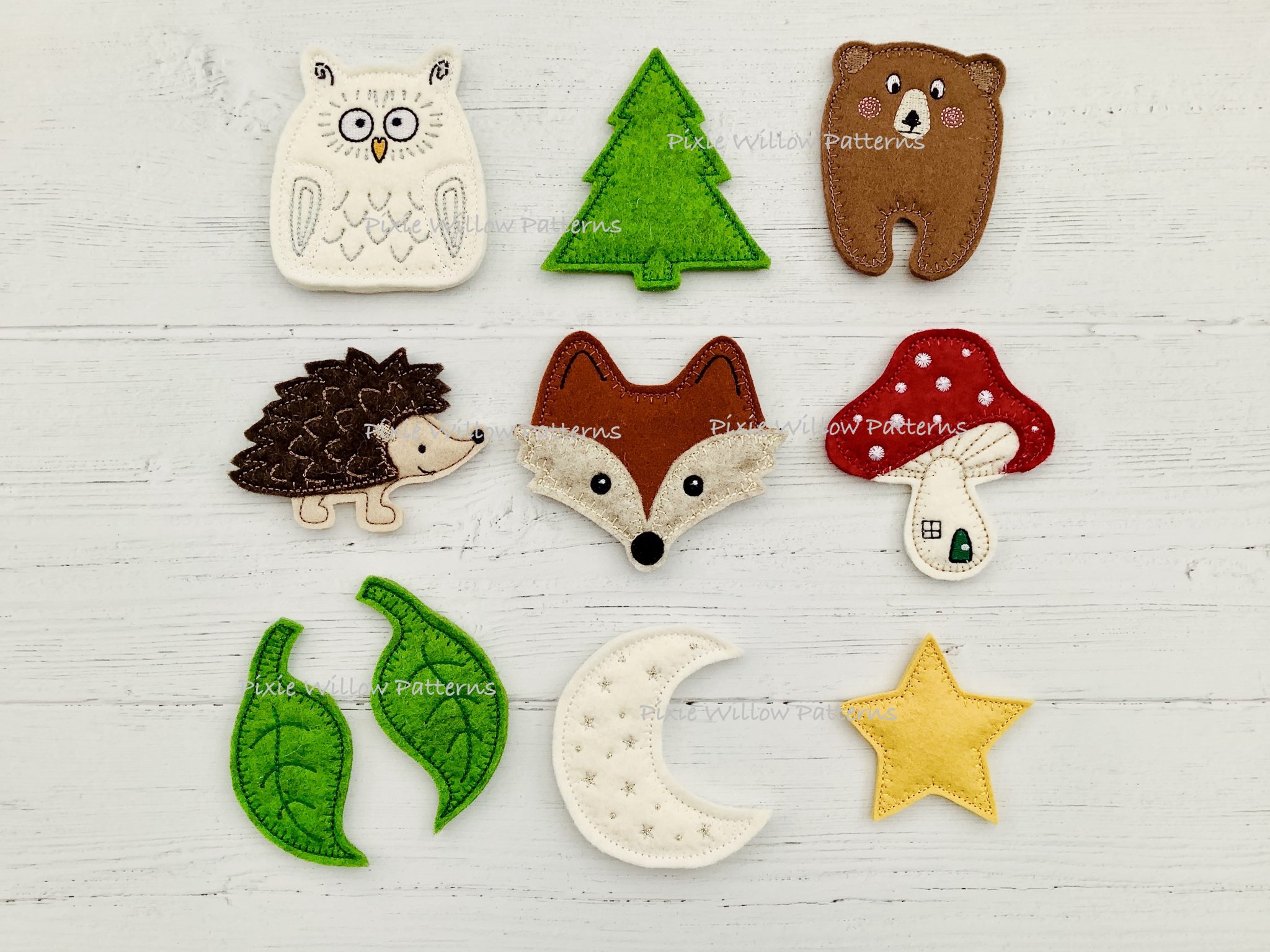 ITH Little Woodland patterns for 4×4 hoops. Machine embroidery designs ...