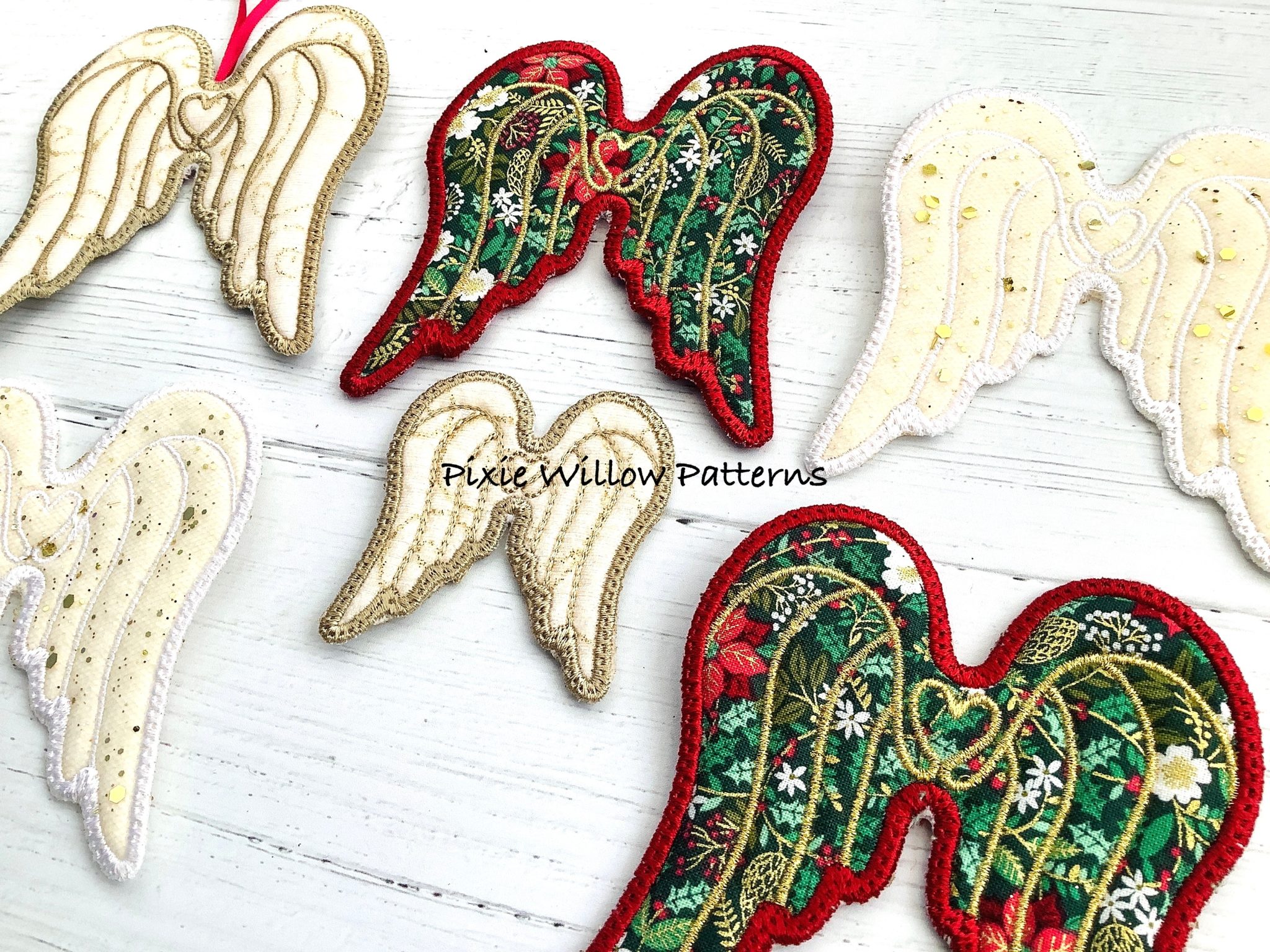 ITH Angel Wings pattern. Machine embroidery design of memorial wings ...