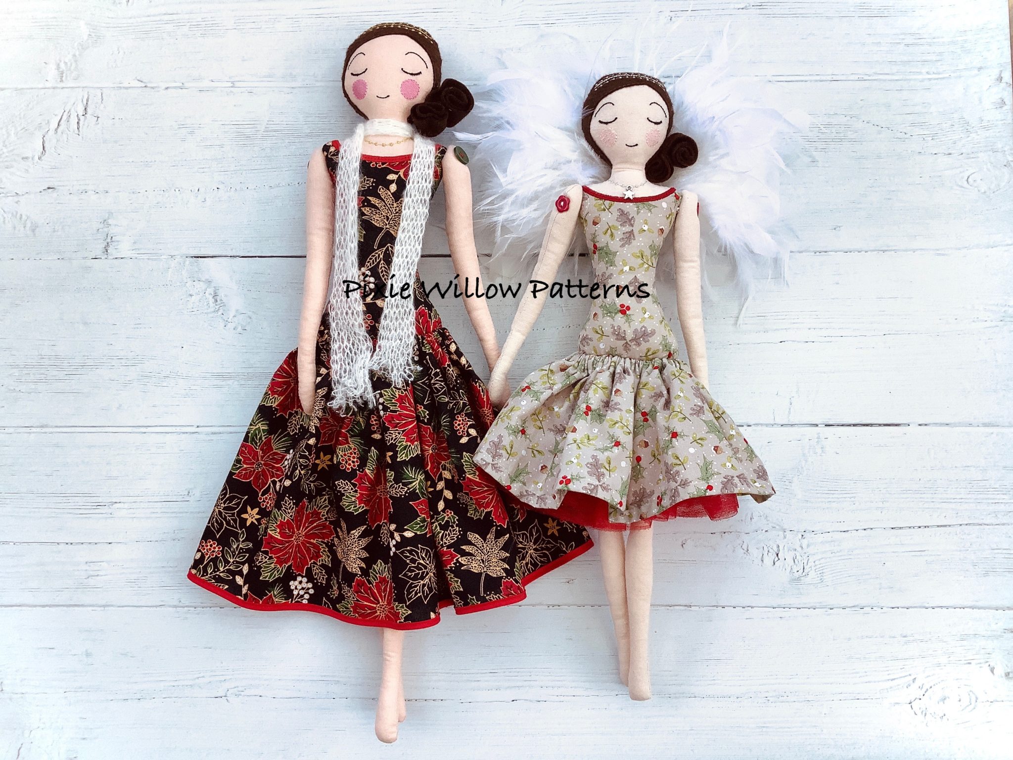 ITH Christmas Doll. In the hoop Christmas Doll pattern for 6×10 and 8×12 hoops. Machine ...