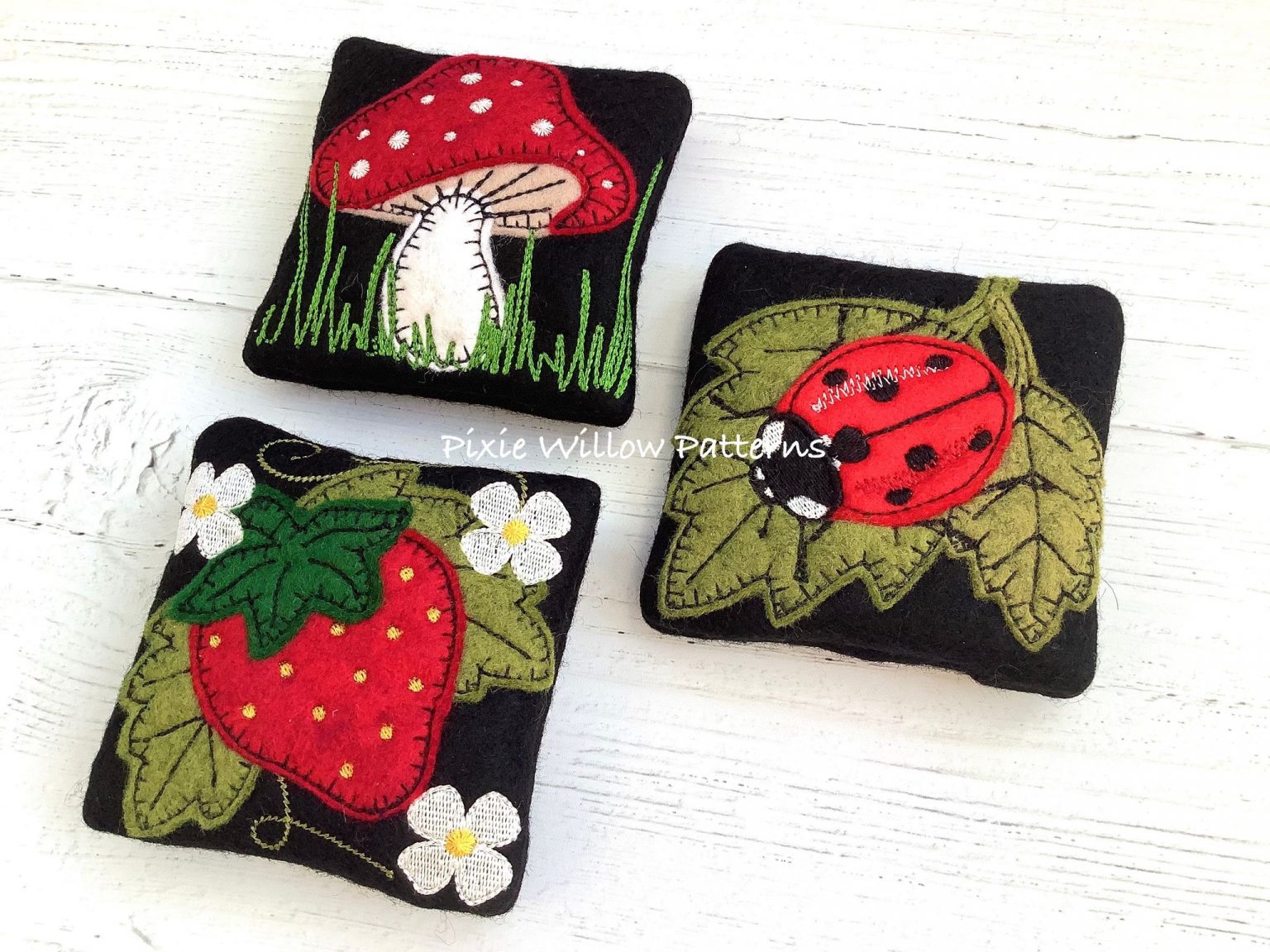 In the hoop pin cushion pattern. Set of 3 embroidery machine pin ...