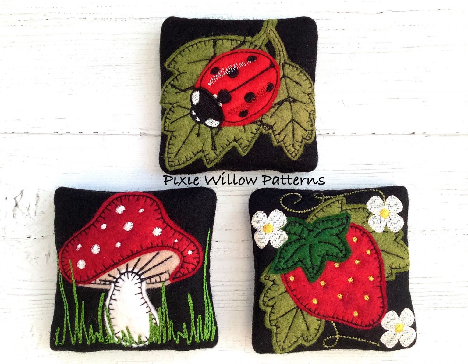 In the hoop pin cushion pattern. Set of 3 embroidery machine pin ...