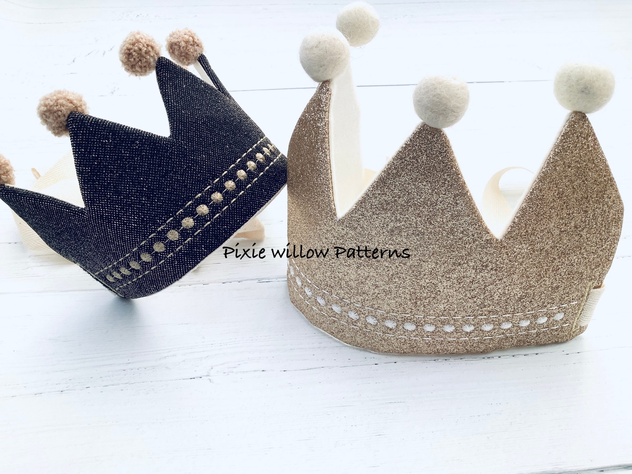 In the hoop Reusable Crown pattern. Embroidery machine design of a ...