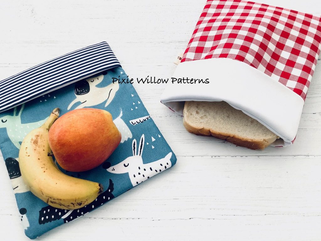 In the hoop Reusable Sandwich Bag pattern. Embroidery machine design of ...