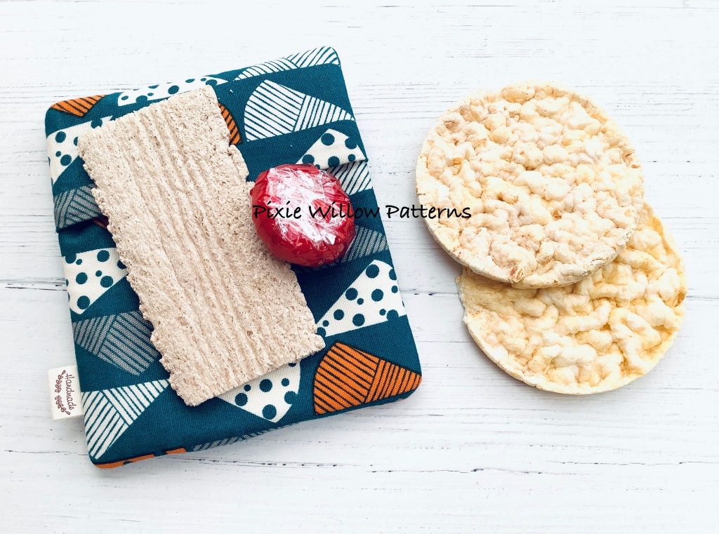 In the hoop Reusable Snack Bag pattern. Embroidery machine design of a ...