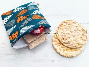 In the hoop Reusable Snack Bag pattern. Embroidery machine design of a ...