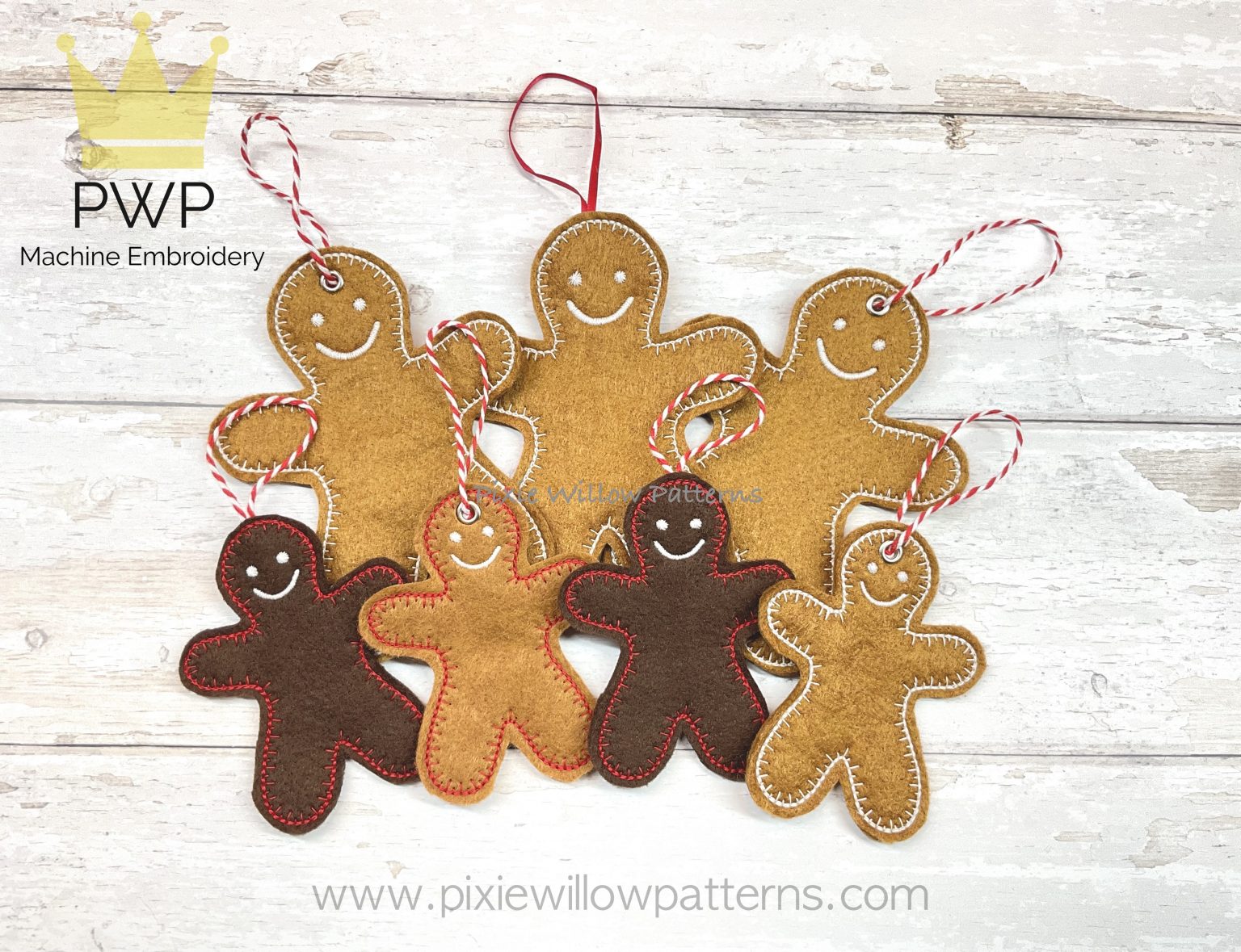 ITH Gingerbread Man Machine Embroidery Design with blanket stitch ...