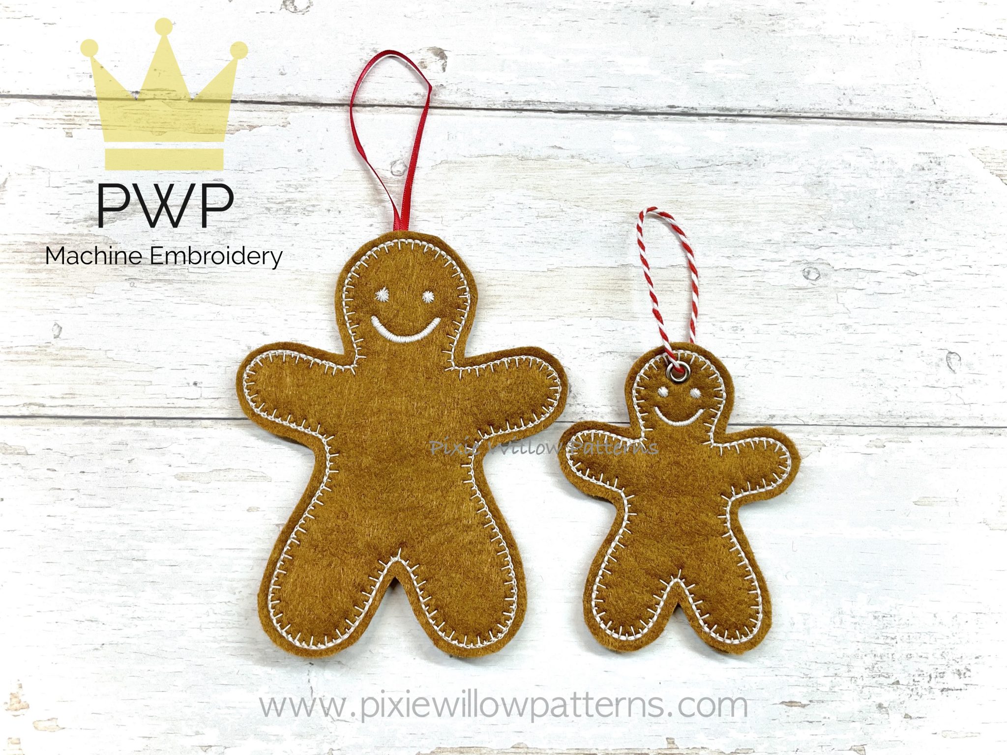 ITH Gingerbread Man Machine Embroidery Design with blanket stitch ...
