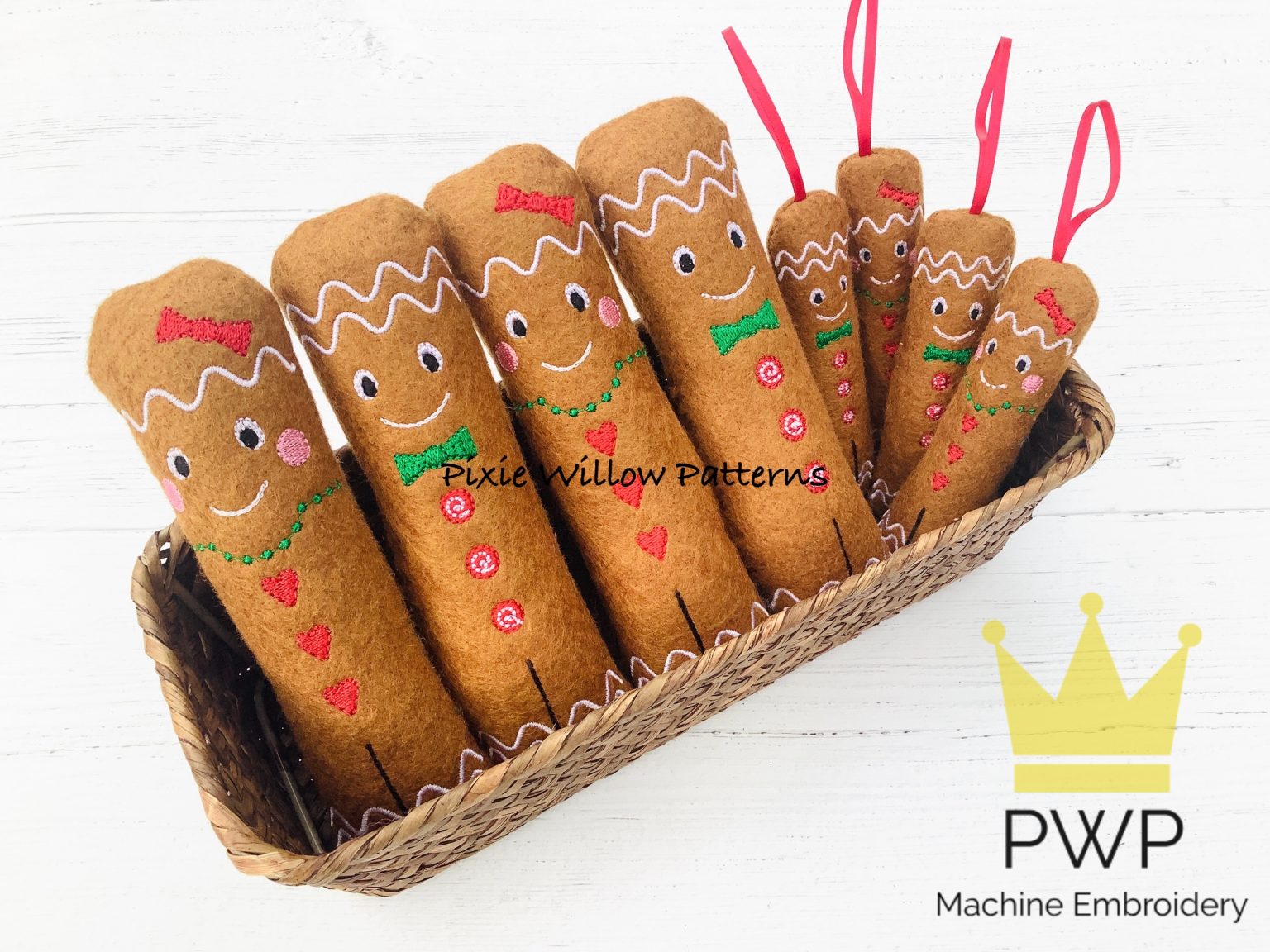 ITH Gingerbread Man & Lady Christmas Tree Decoration patterns for 5×7 ...