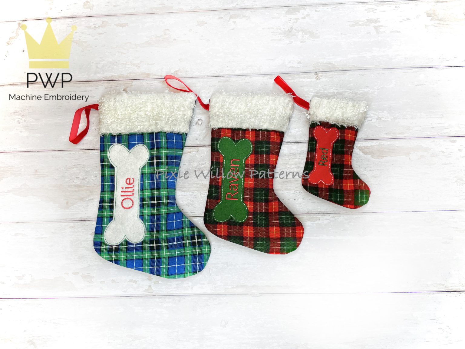 Fully lined Christmas stocking for dogs – Pixie Willow Patterns