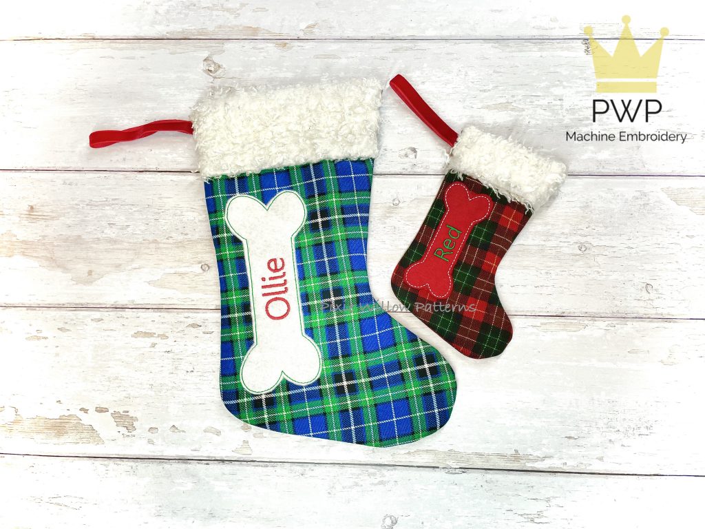 Fully lined Christmas stocking for dogs – Pixie Willow Patterns