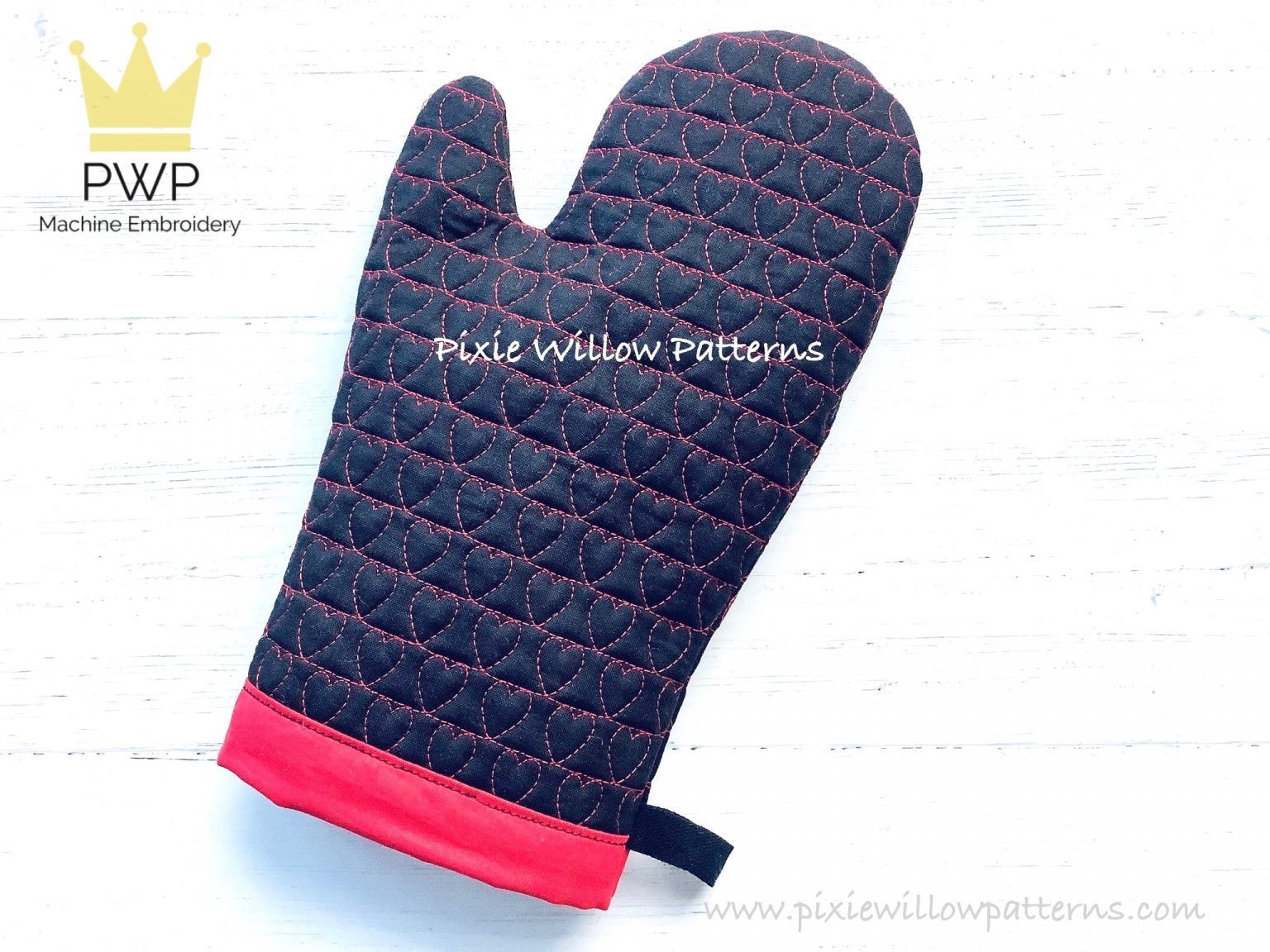 Oven mitt and pot holder with heart quilting. With YOU TUBE tutorial. For 8×8 and 8×12 Hoops ...