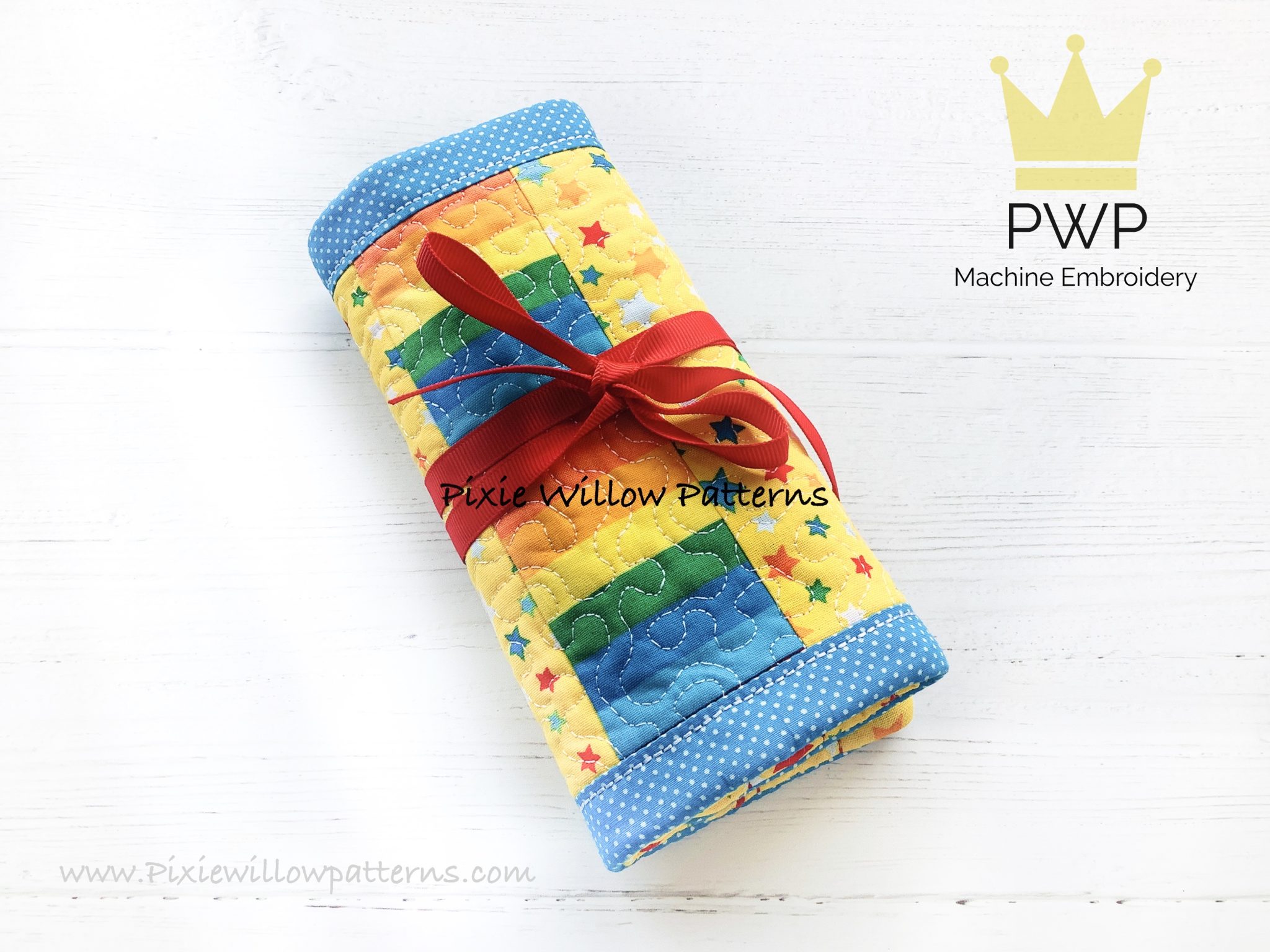 In The Hoop Pencil Roll Pattern for 7.9×11 hoops – Pixie Willow Patterns
