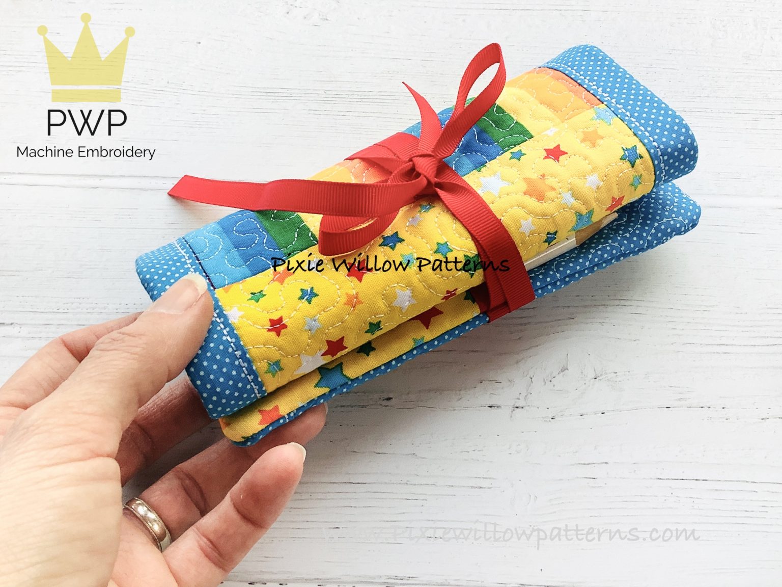 In The Hoop Pencil Roll Pattern for 7.9×11 hoops – Pixie Willow Patterns