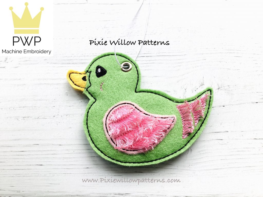 ITH Fringe Chick Decoration Pattern. For 4×4 hoops. – Pixie Willow Patterns