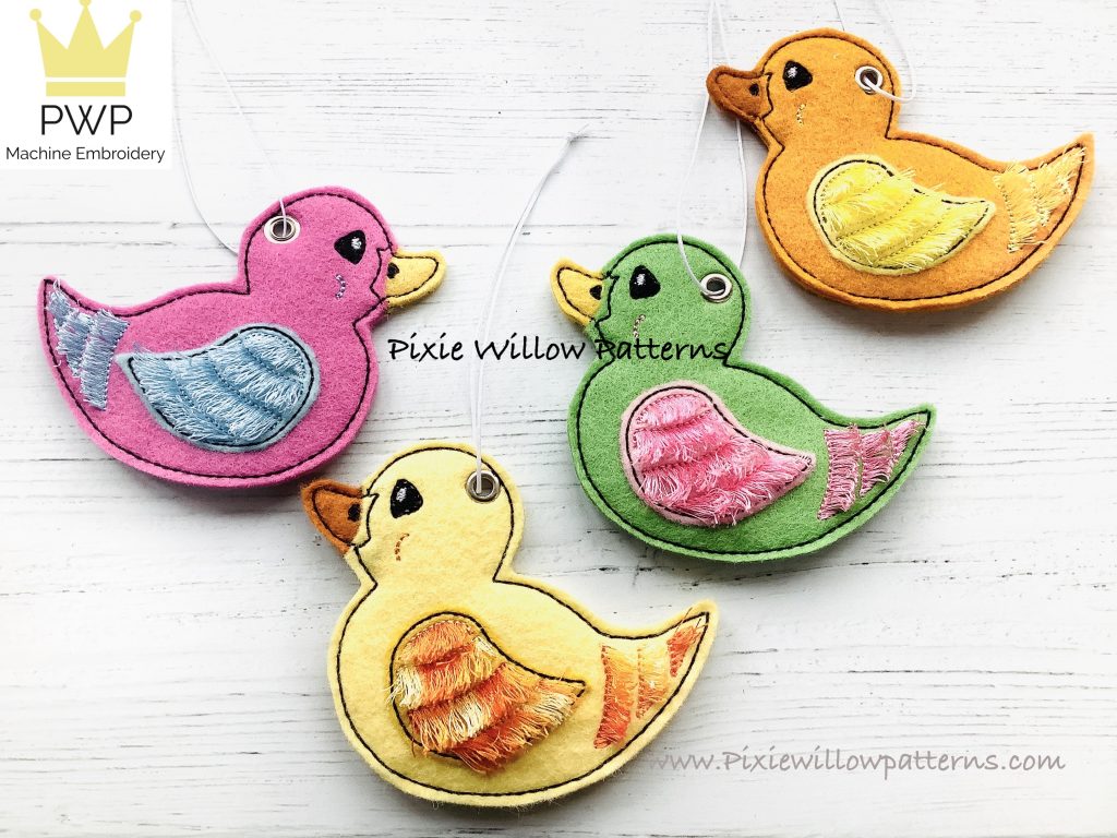 ITH Fringe Chick Decoration Pattern. For 4×4 hoops. – Pixie Willow Patterns