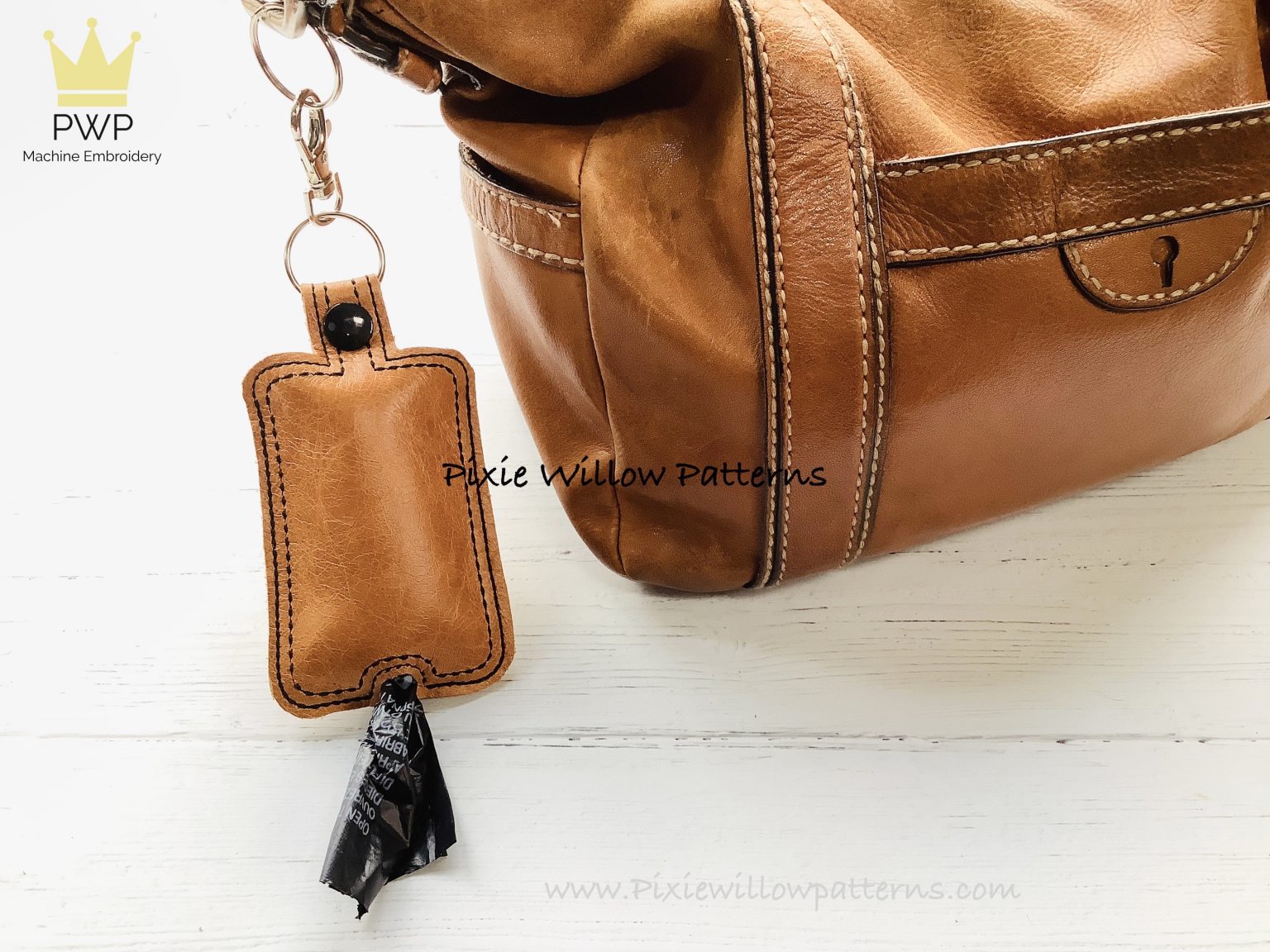 In the hoop Dog Poop Bag Holder Pattern. For 5×7 hoops – Pixie Willow ...