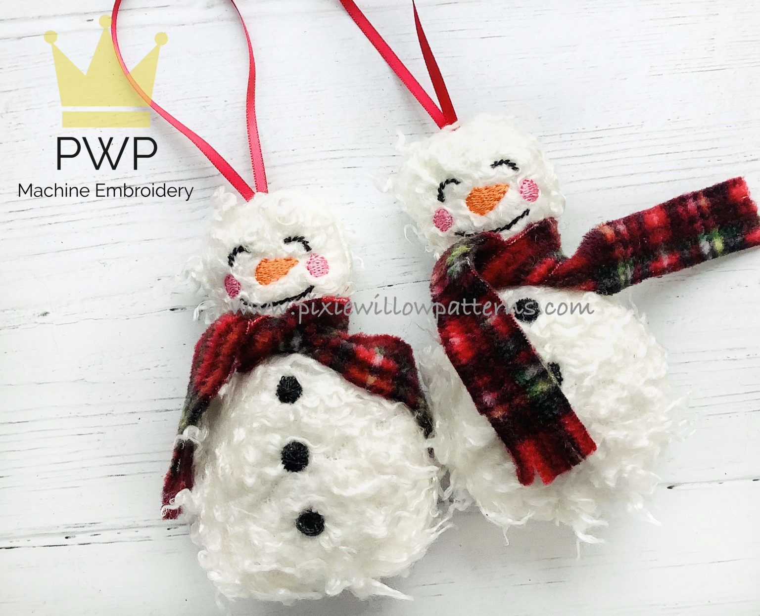 ITH Little Snowman Stuffie pattern for 4×4, 5×7 and 6×10 hoops – Pixie ...