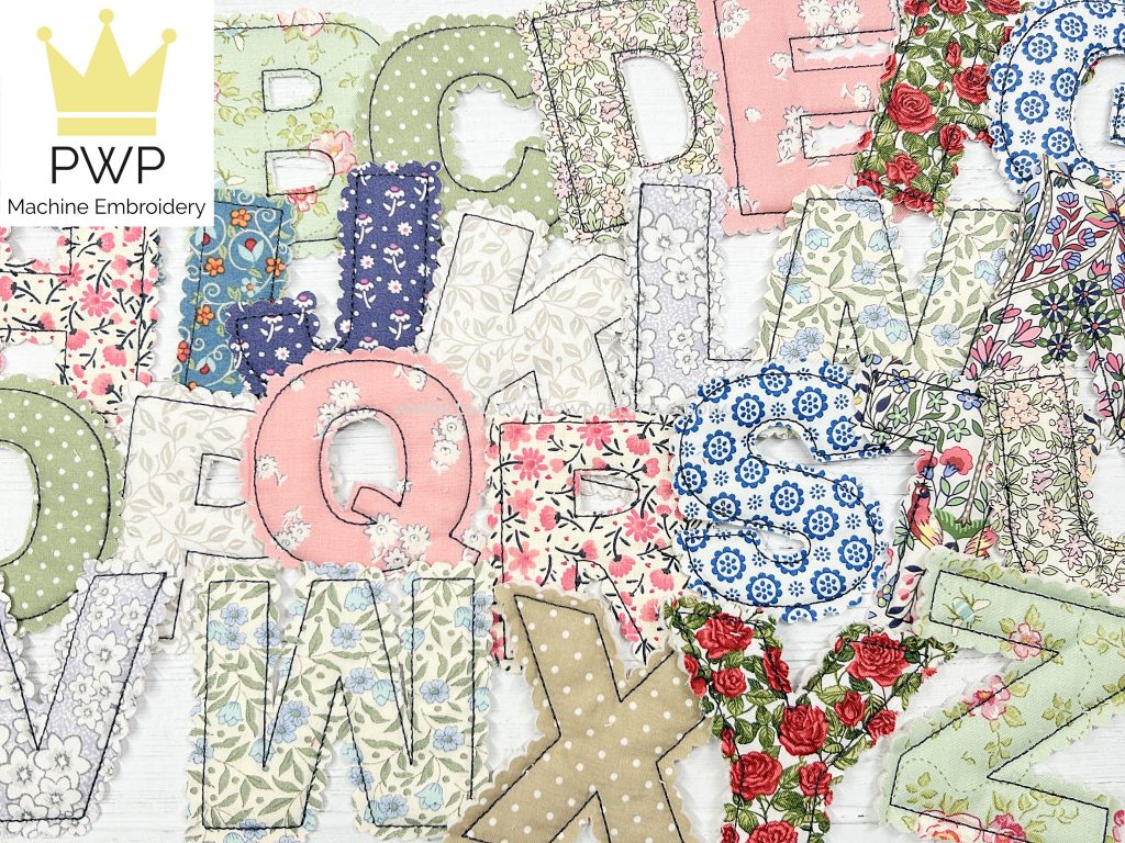 COMPLETE alphabet. Simple Scrappy Letters for 4×4 Hoops. With YOU TUBE ...