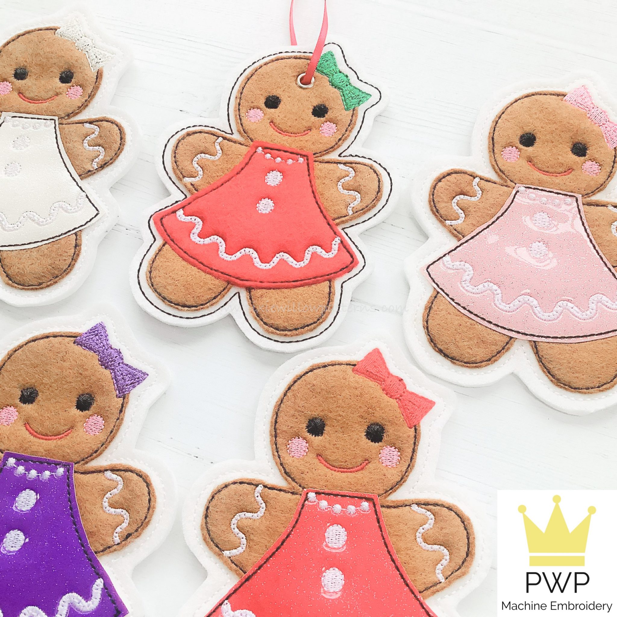 Gingerbread Girl Christmas decoration For 5×7 and 8×11 hoops – Pixie ...